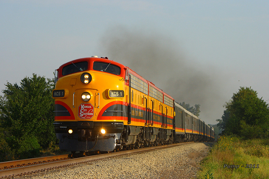 Southbound KCS Special Business Train - The Southern Belle